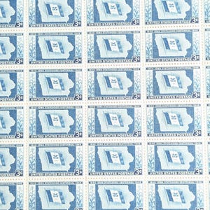 Sheet of 50 Iowa Statehood Stamps, 3 Cent 1946 Unused US Postage Stamps ...