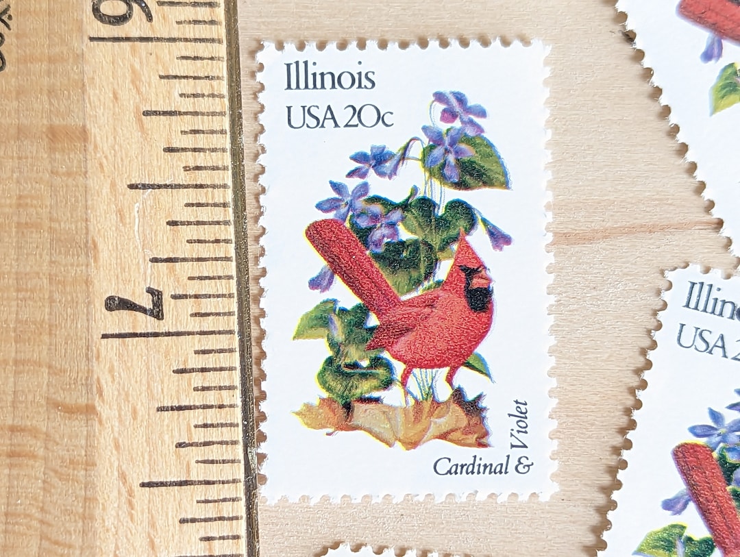 5 Illinois State Bird and Flower, 20 Cent, 1982, Unused Postage Stamps ...