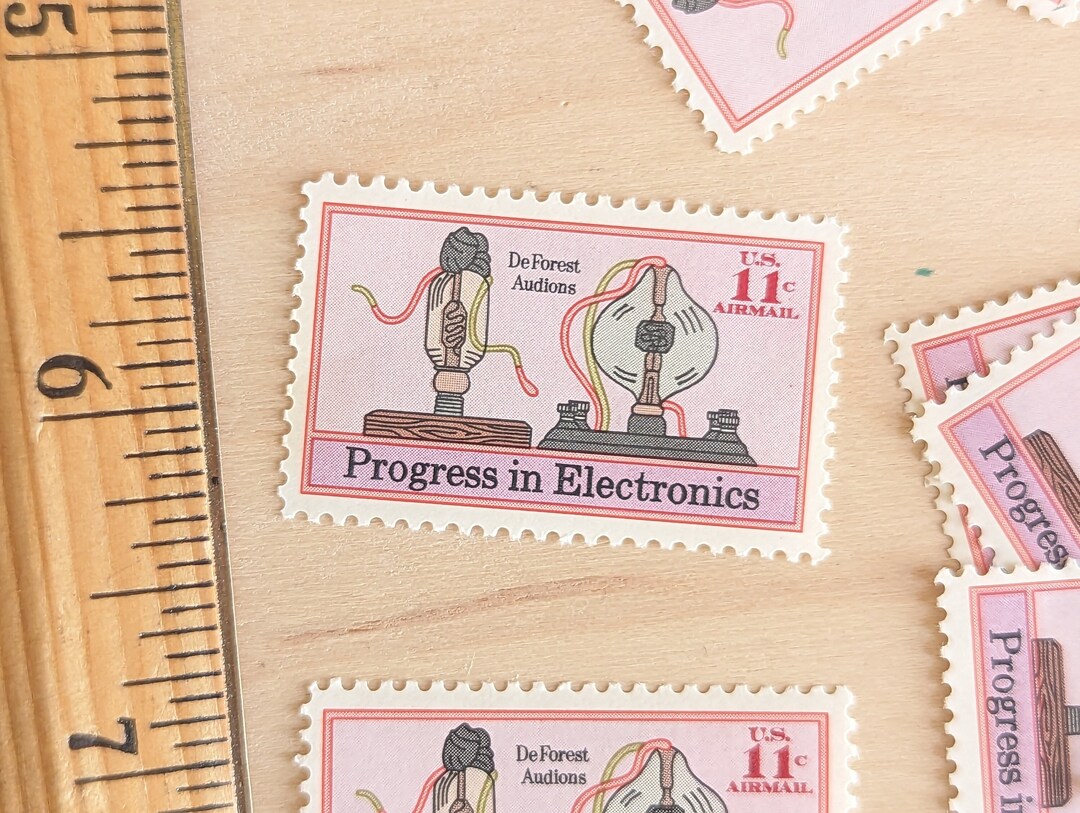 10 Progress in Electronics Stamps, 1973 Unused Postage Stamps, 11 Cent ...
