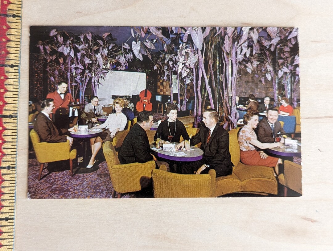 Unused the Purple Tree Lounge Postcard, Rochester's Unique Cocktail ...