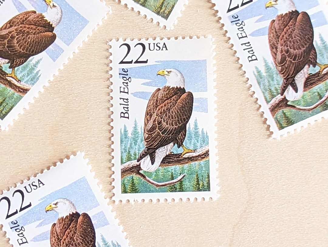 5 Bald Eagle Stamps, 22 Cent, 1987, Unused Postage Stamps - Etsy