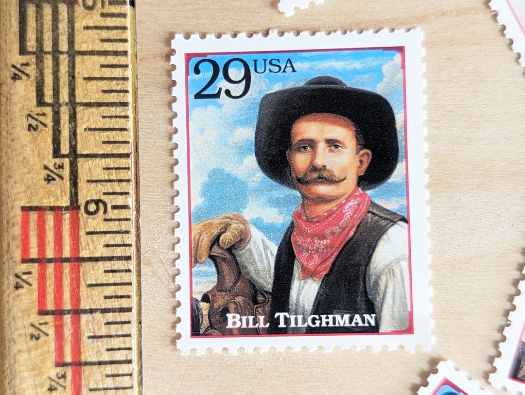 5 Bill Tilghman Stamps, 1994 Unused Postage Stamps, 29 Cent Stamps ...