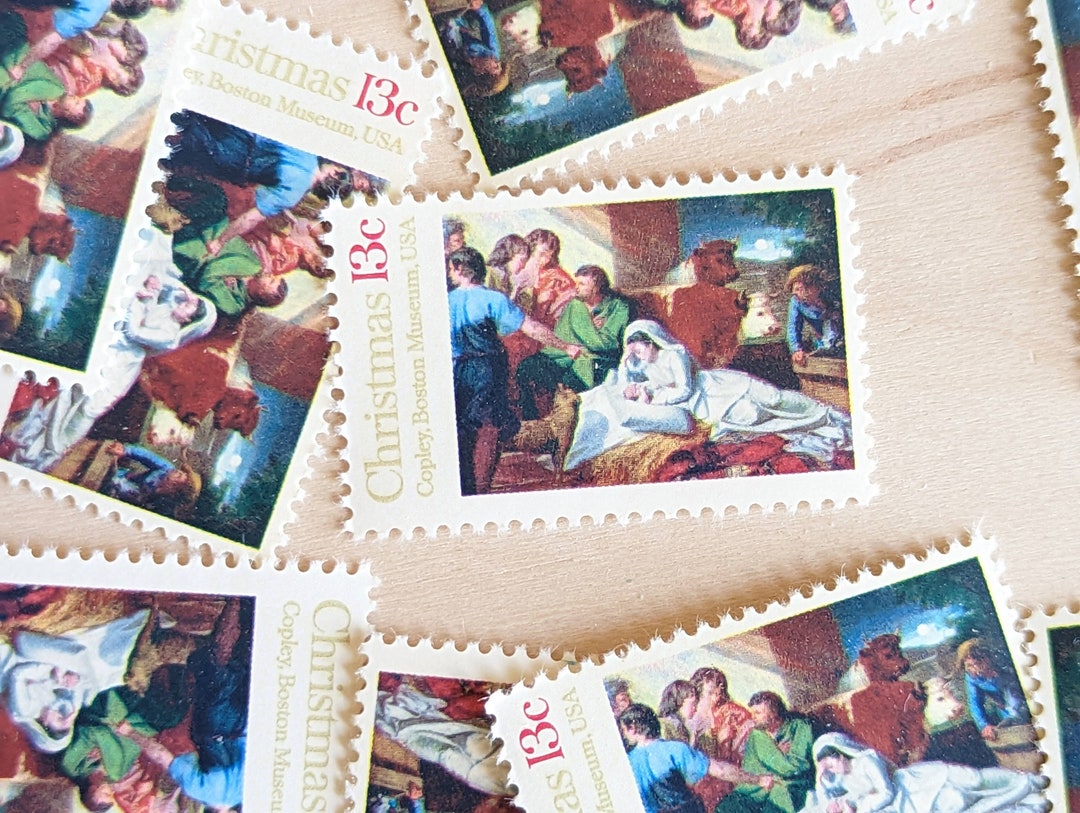 10 Christmas Copley Nativity, 13 Cent 1976 Unused Postage Stamps ...