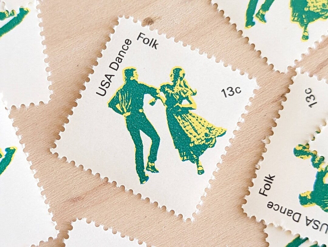 10 Dance Folk Stamps, 1978 Unused Postage Stamps, 13 Cent Stamps - Etsy