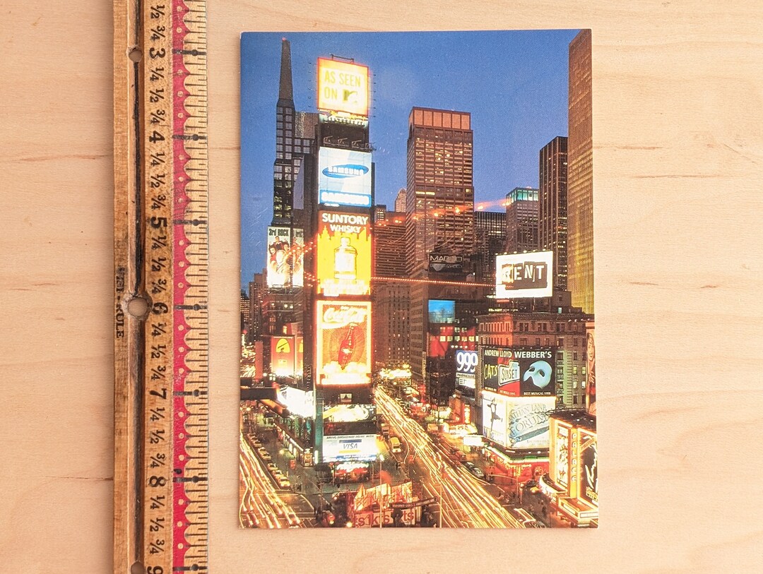 Unused New York, Times Square Postcard, City Merchandise - Etsy