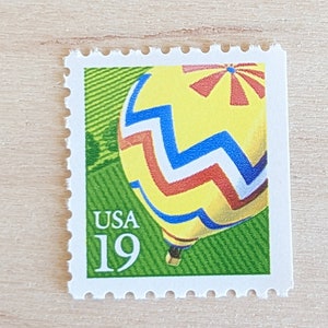 10 Hot Air Balloon Stamps, 1991 Unused Postage Stamps, Hot Air Balloon ...