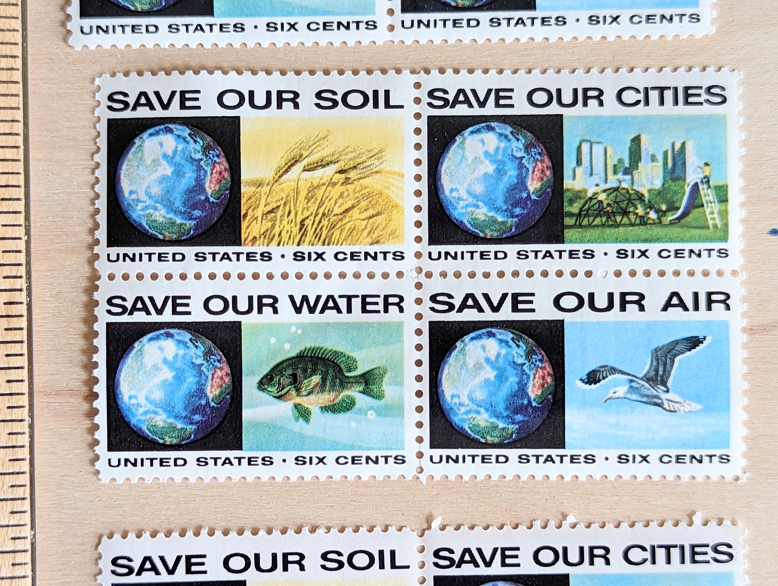 12 Anti-pollution Stamps, 1970 Unused Postage Stamps, 6 Cent Stamps ...