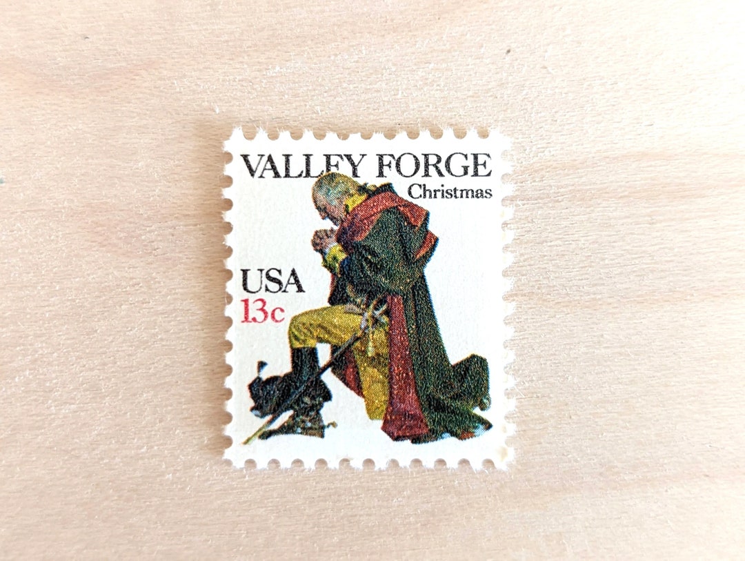 10 Christmas Valley Forge, 13 Cent, 1977 Unused Postage Stamps ...