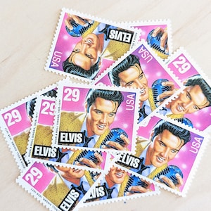 10 Elvis Presley Stamps, 29 Cent 1992 Unused Postage Stamps - Etsy
