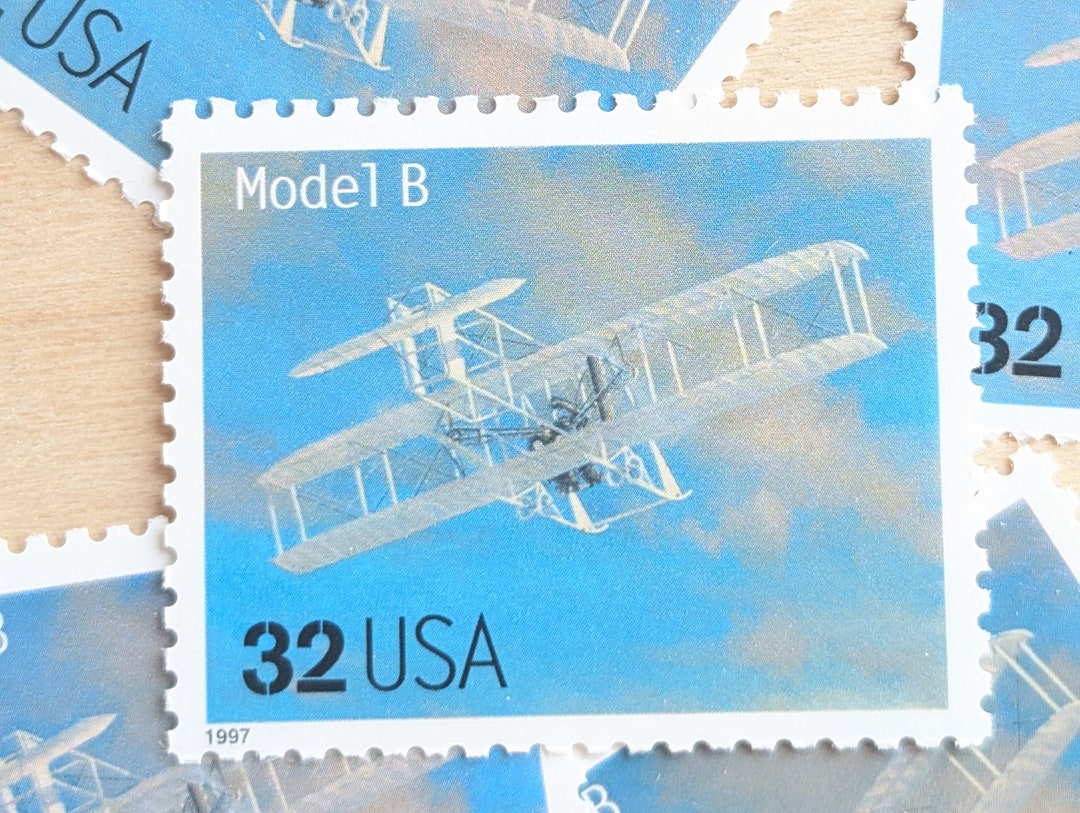 5 Model B Classic American Aircraft Stamps, Unused US Postage Stamps ...
