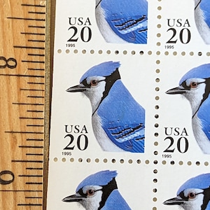 Blue Jay 1995 Booklet of Ten 20 Cent Stamps, Blue Bird, Vintage ...