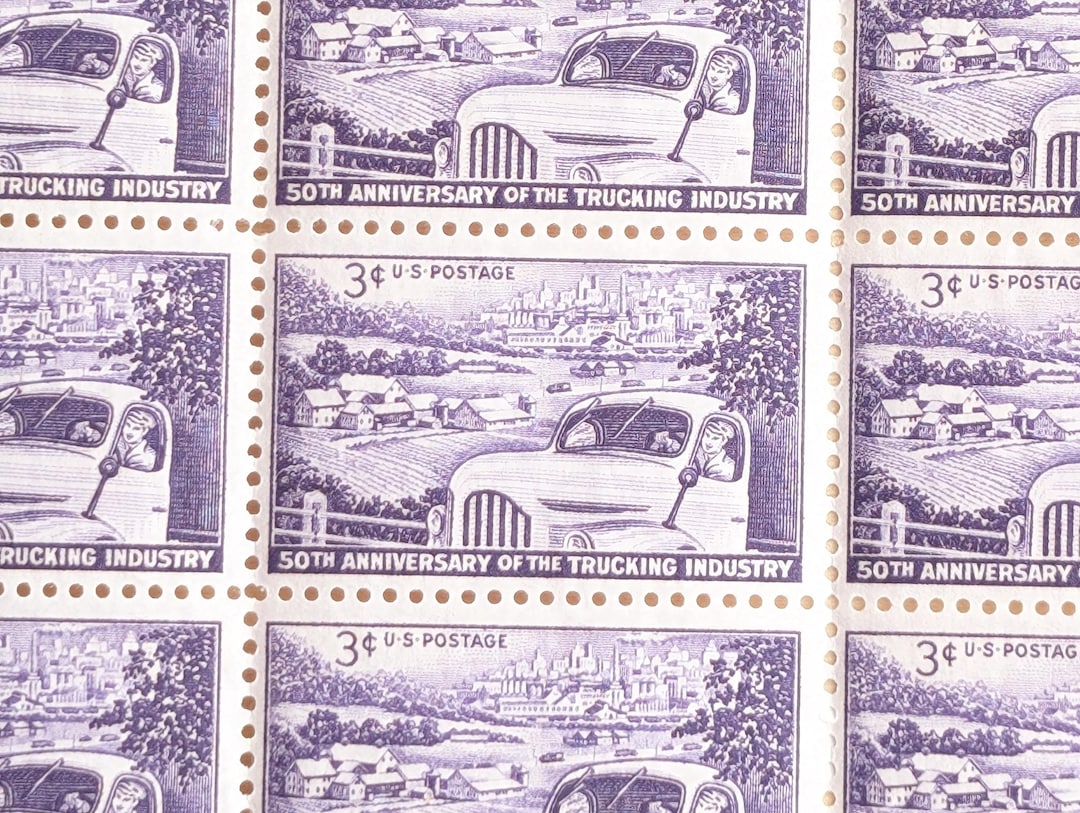 Sheet of 50 50th Anniversary of the Trucking Industry Stamps, 3 Cent ...