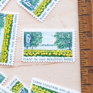 10 Plant for More Beautiful Parks Stamps, Vintage Unused USPS 6 Cent ...