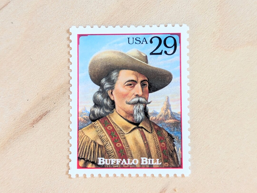 5 Buffalo Bill Stamps, 1994 Unused Postage Stamps, 29 Cent Stamps ...