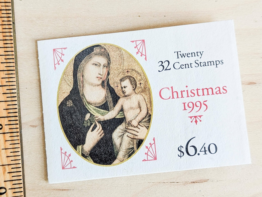 Booklet of National Gallary of Art Christmas Stamps, 20 1995 Unused ...