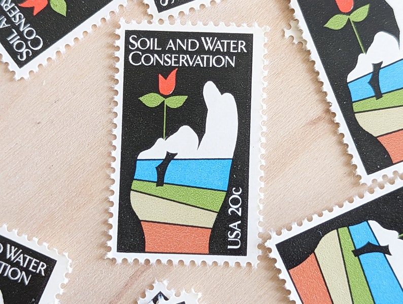 10 Soil and Water Conservation Stamps, 20 Cent 1984 Unused Postage ...