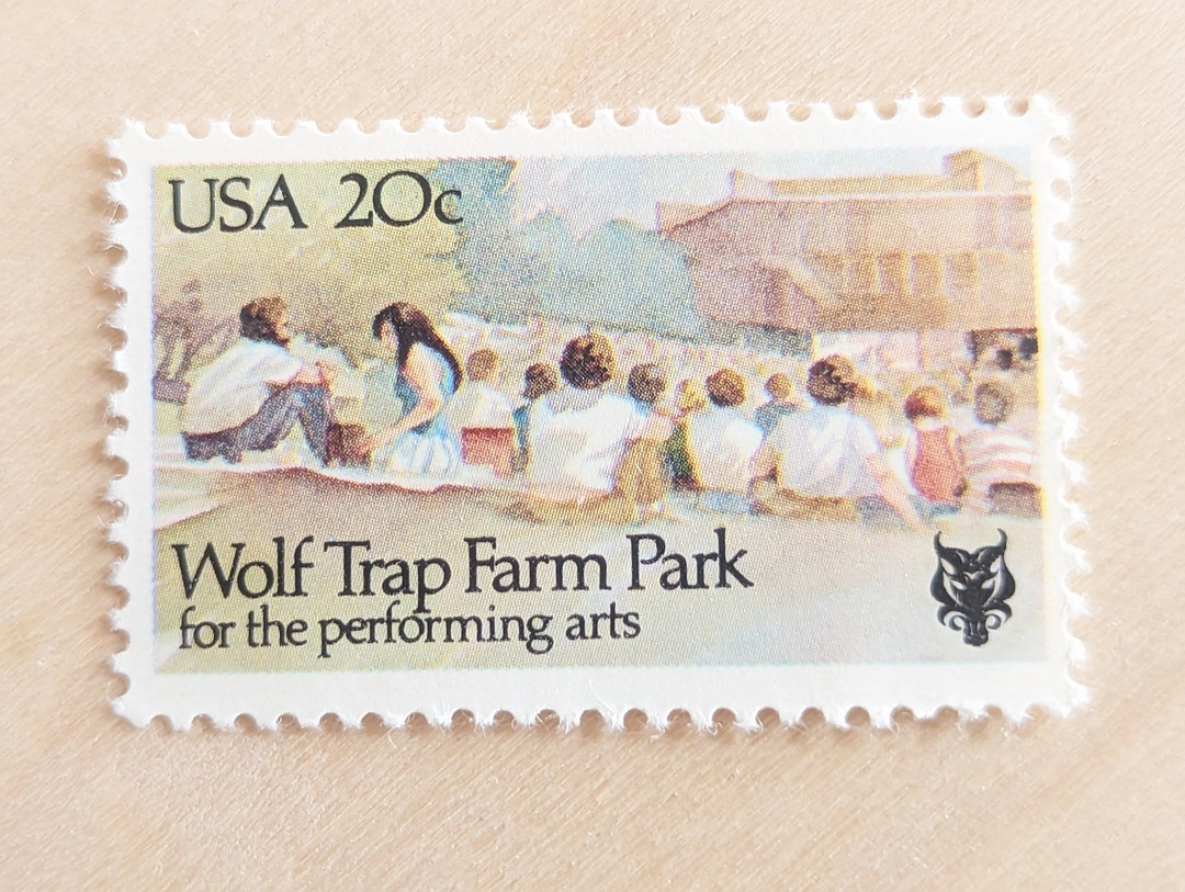 10 Wolf Trap Farm Park Stamps, 1982 Unused Postage Stamps, 20 Cent ...