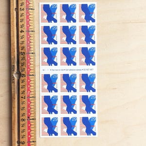 Booklet of 18 USA Bald Eagle Stamps, 29 Cent US Postage Stamps, 1994 ...
