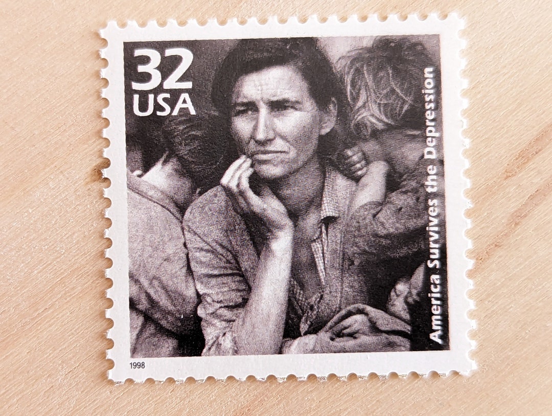 5 Great Depression Stamps, 32 Cent, 1998, 1930s Celebrate the Century ...