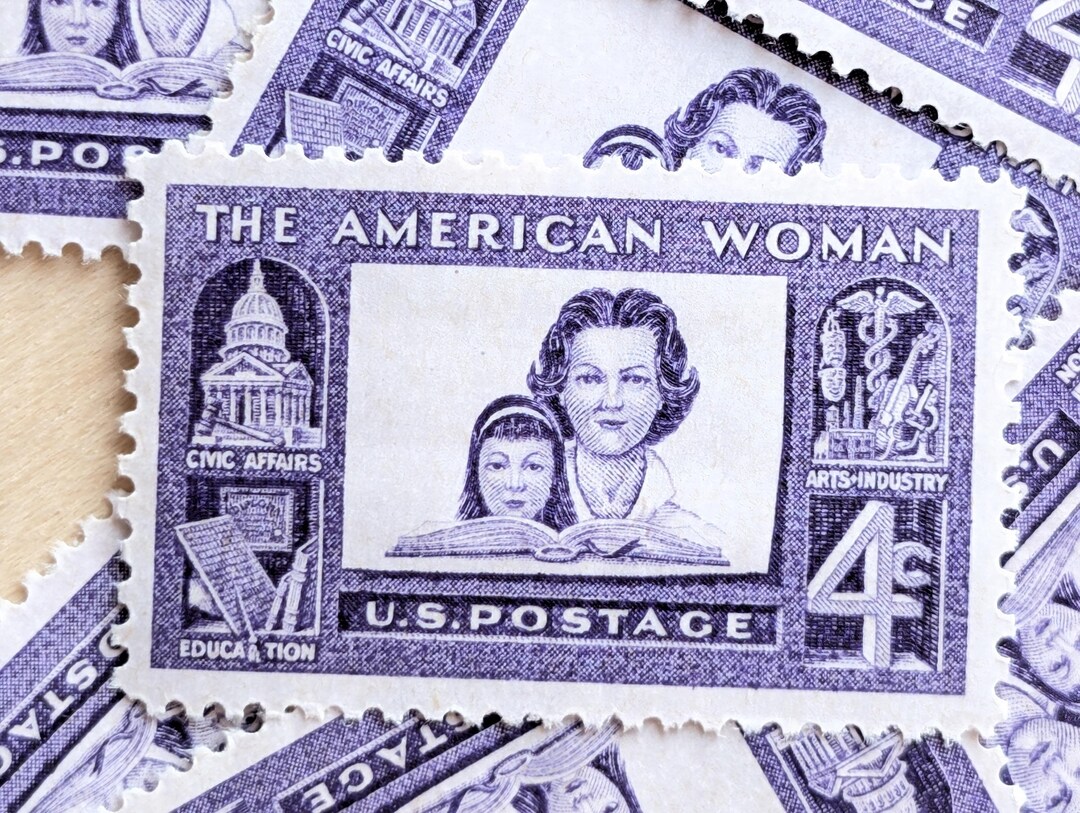 Set of 10 the American Woman Stamps, 4 Cent, Unused Stamps, 1960 ...