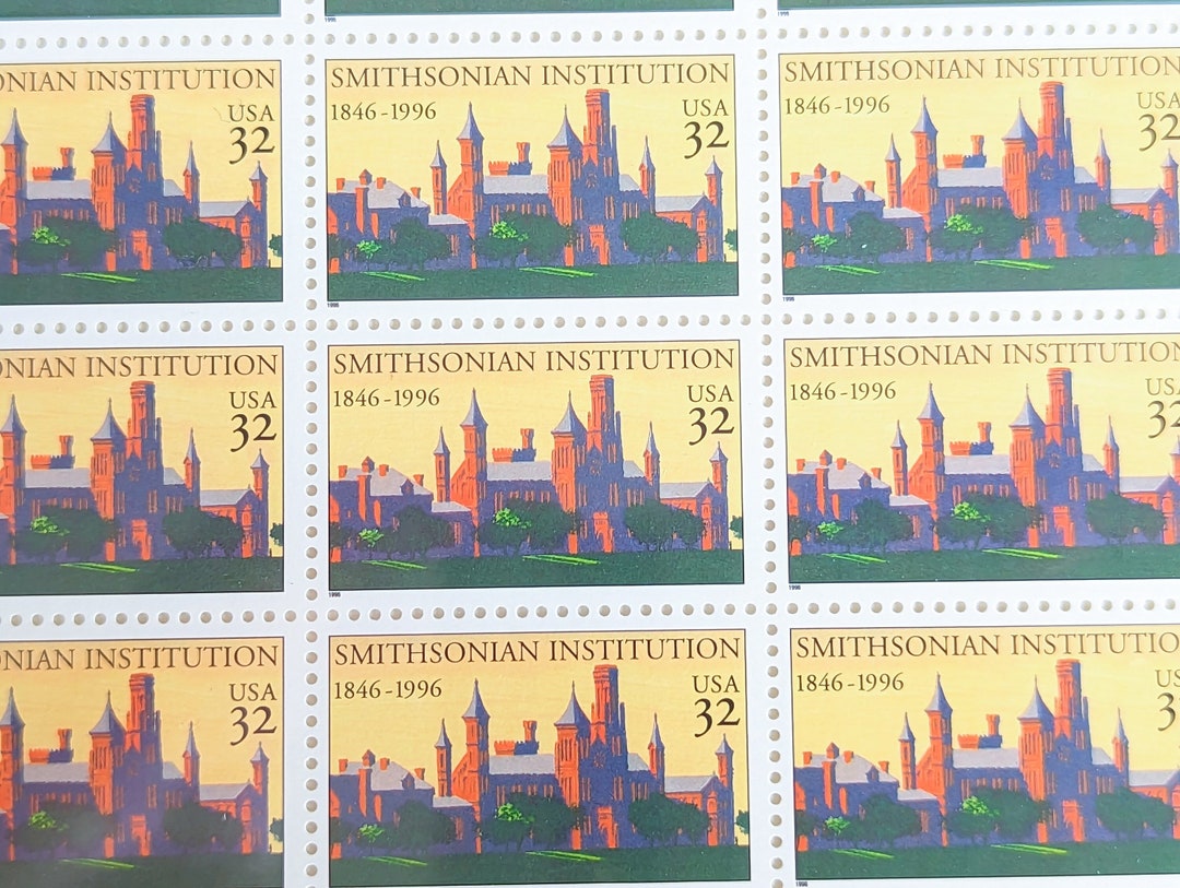 Sheet of 20 Smithsonian Institution Stamps, Unused US Postage Stamps ...