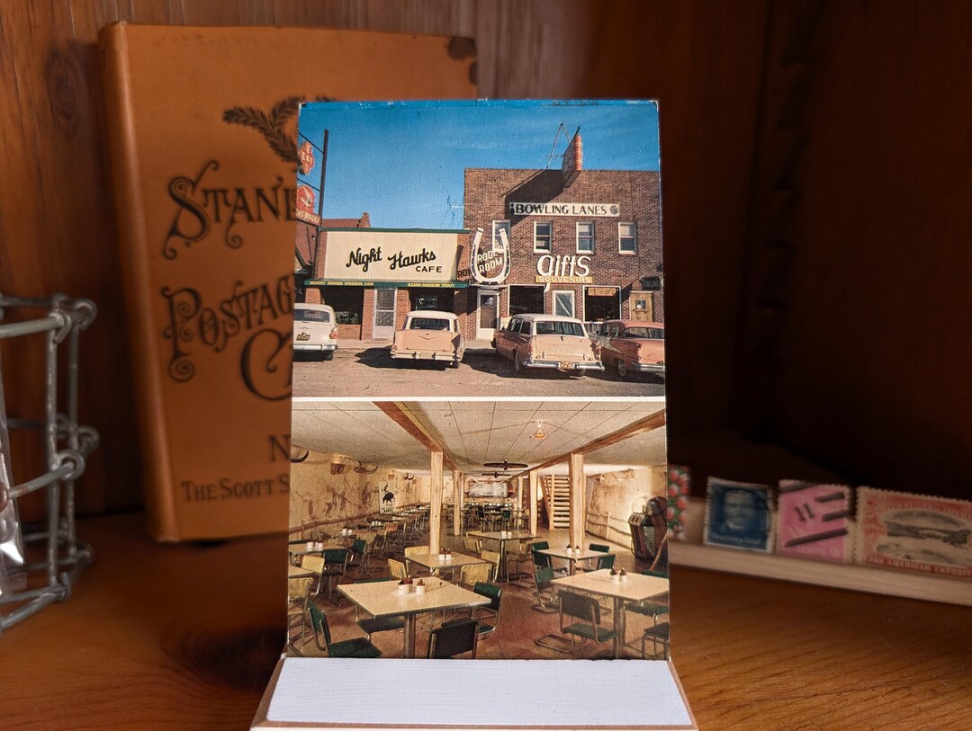 Unused Night Hawk Cafe and Rodeo Room Postcard, Camdenton, Missouri - Etsy