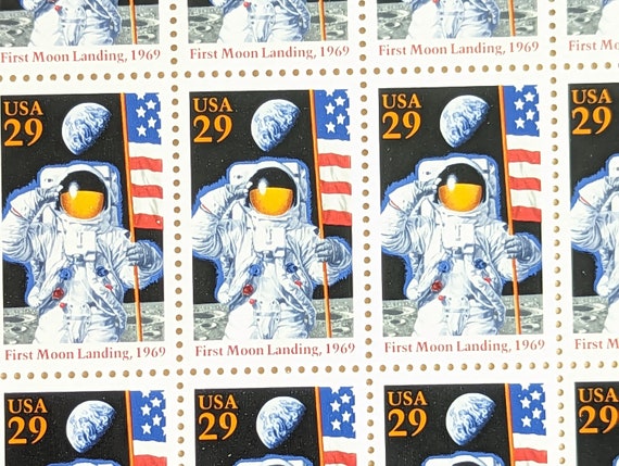 First Moon Landing Stamp 1969