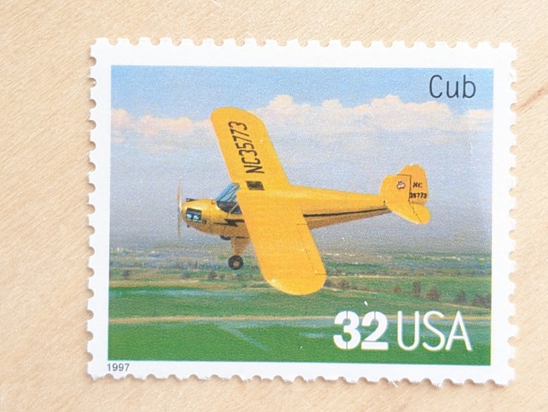 5 Cub Classic American Aircraft Stamps, Unused US Postage Stamps, 1996 ...