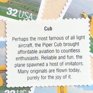 5 Cub Classic American Aircraft Stamps, Unused US Postage Stamps, 1996 ...
