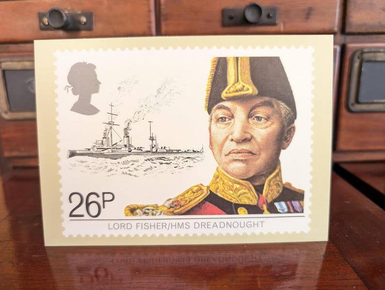 Unused Lord Fisher/hms Dreadnought Postcard, 1982, Meritime Heritage ...