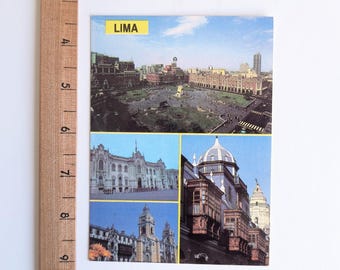 Vintage Postcard - Alameda De Los Descalzos Park, Lima, Peru - Etsy