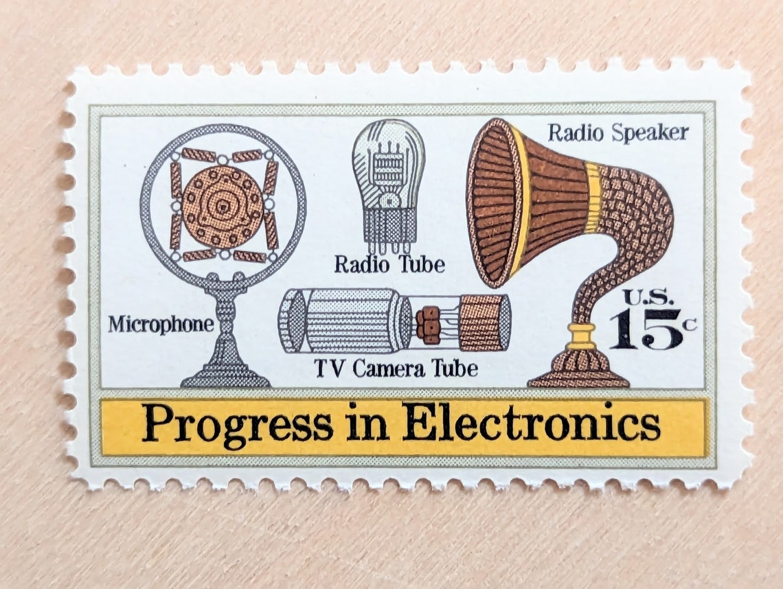Set of 10 Progress in Electronics Stamps, 1973 Unused Postage Stamps ...