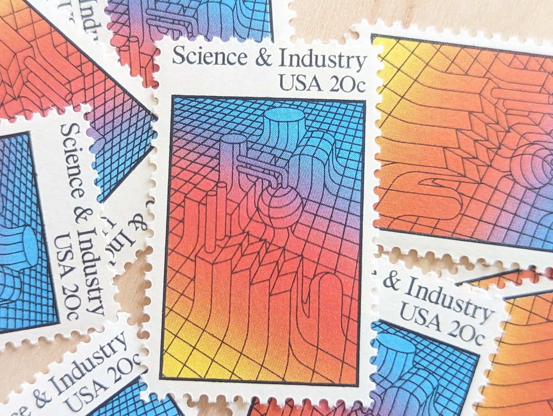 10 Science and Industry Stamps, 1983 Unused Postage Stamps, 20 Cent ...