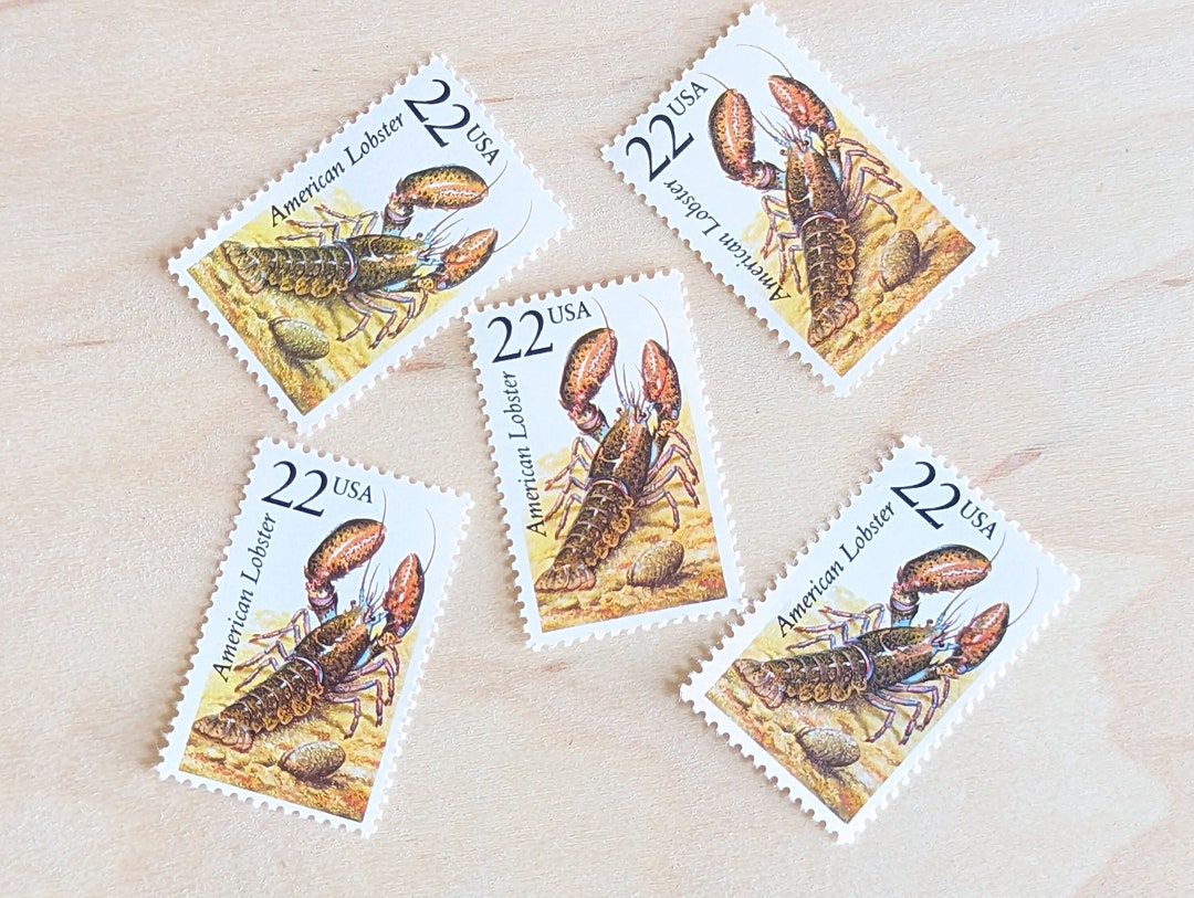 5 American Lobster Stamp, 22 Cent, 1987, American Wildlife, Unused ...
