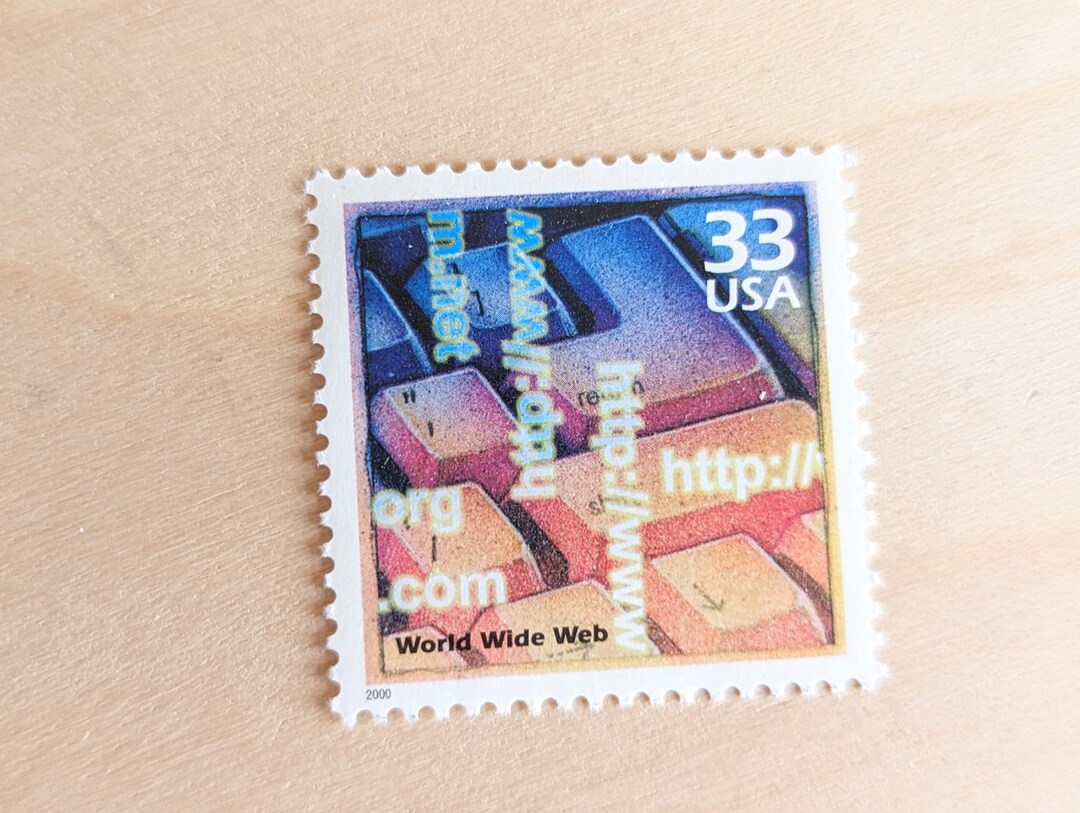 5 World Wide Web Stamps 33 Cent 1998-2000 1990s Celebrate - Etsy
