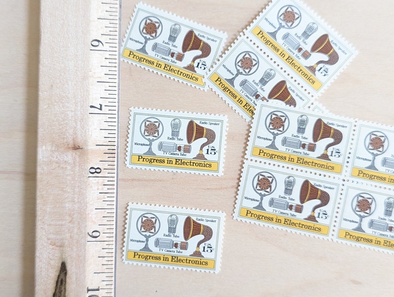 Set of 10 Progress in Electronics Stamps, 1973 Unused Postage Stamps ...