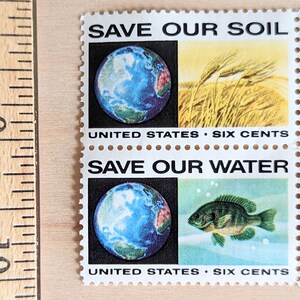 12 Anti-pollution Stamps, 1970 Unused Postage Stamps, 6 Cent Stamps ...