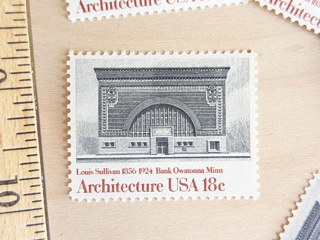10 Bank Owatonna Minn Architecture Stamps, 1979 Unused Postage Stamps ...