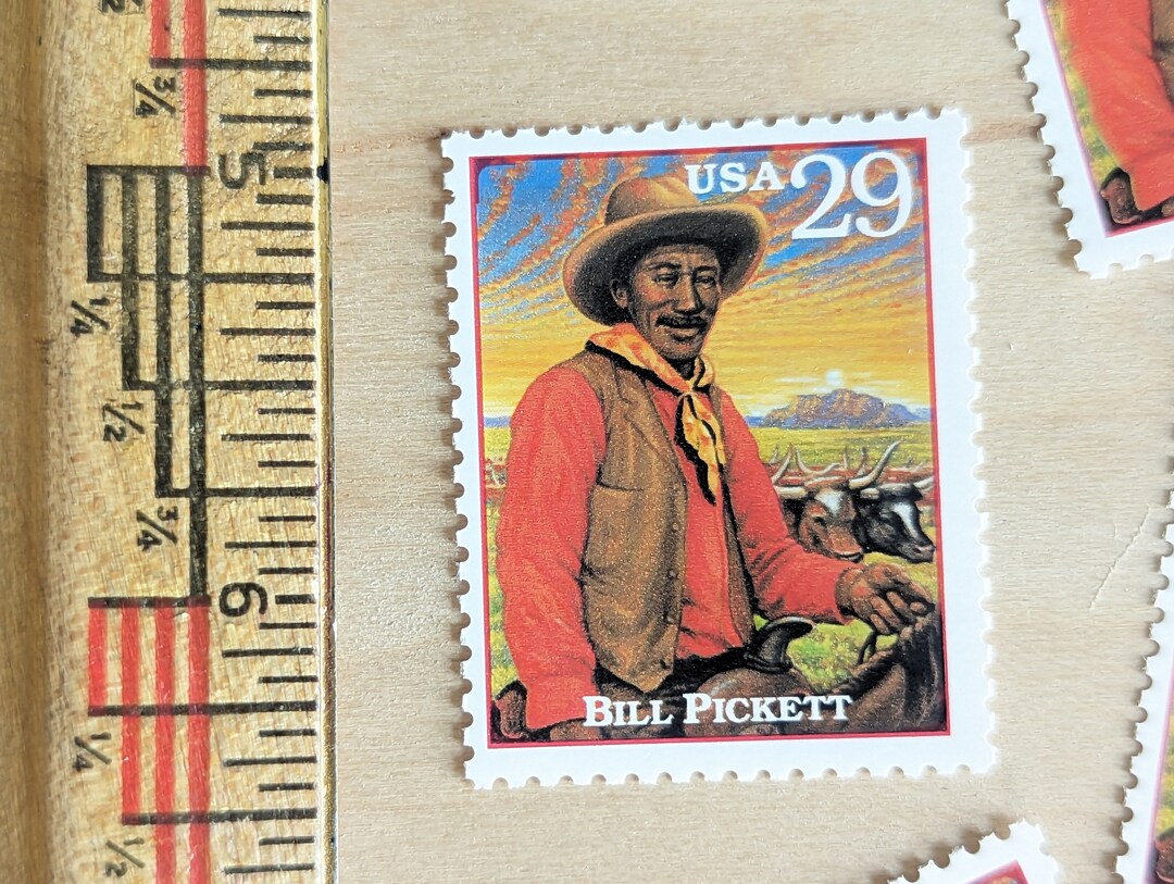 5 Bill Pickett Stamps, 1994 Unused Postage Stamps, 29 Cent Stamps ...