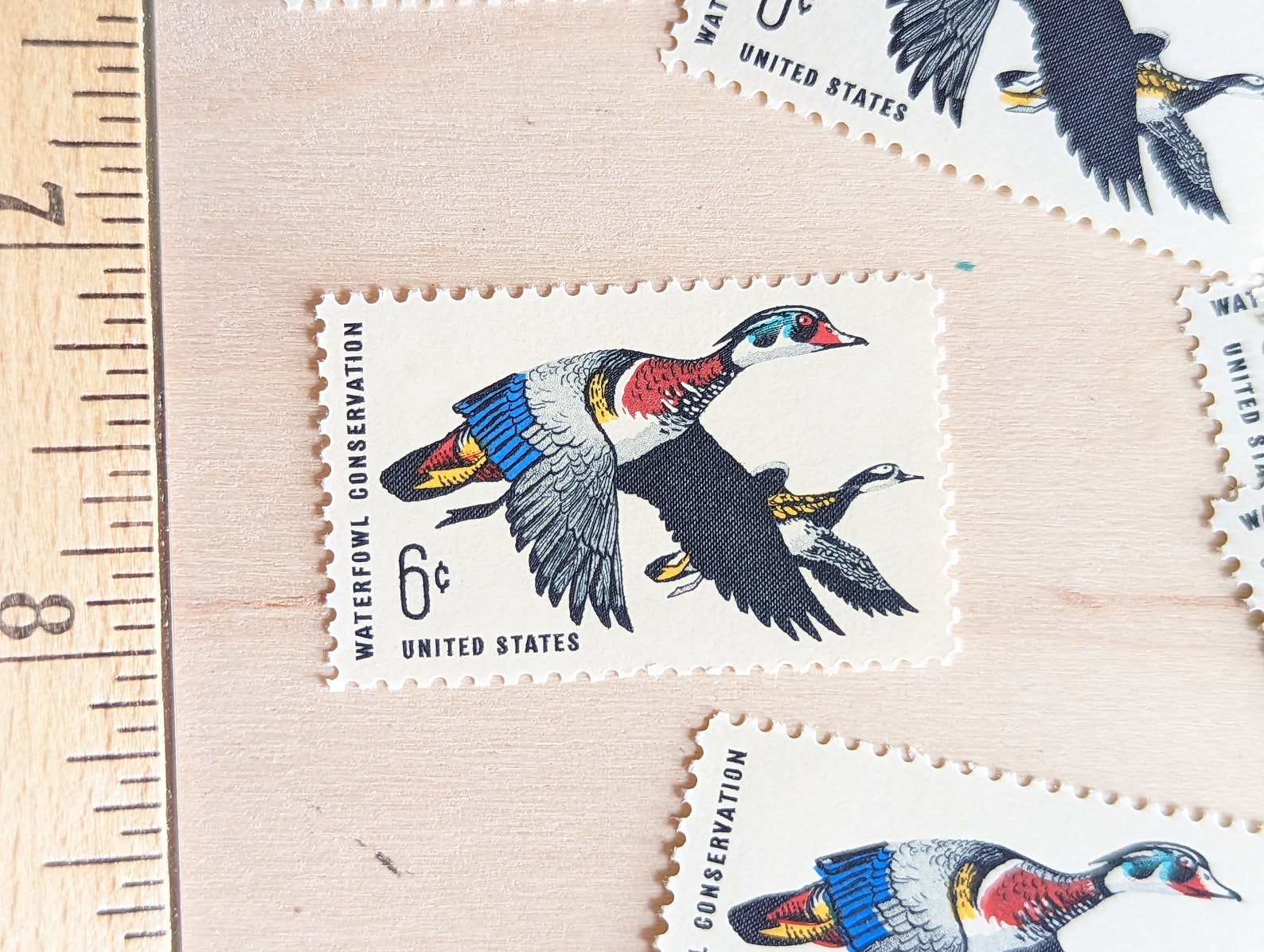 10 Waterfowl Conservation Stamps, 1968 Unused Postage Stamps, 6 Cent ...