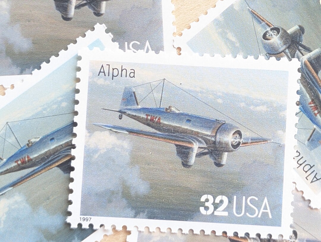 5 Alpha Classic American Aircraft Stamps, Unused US Postage Stamps ...