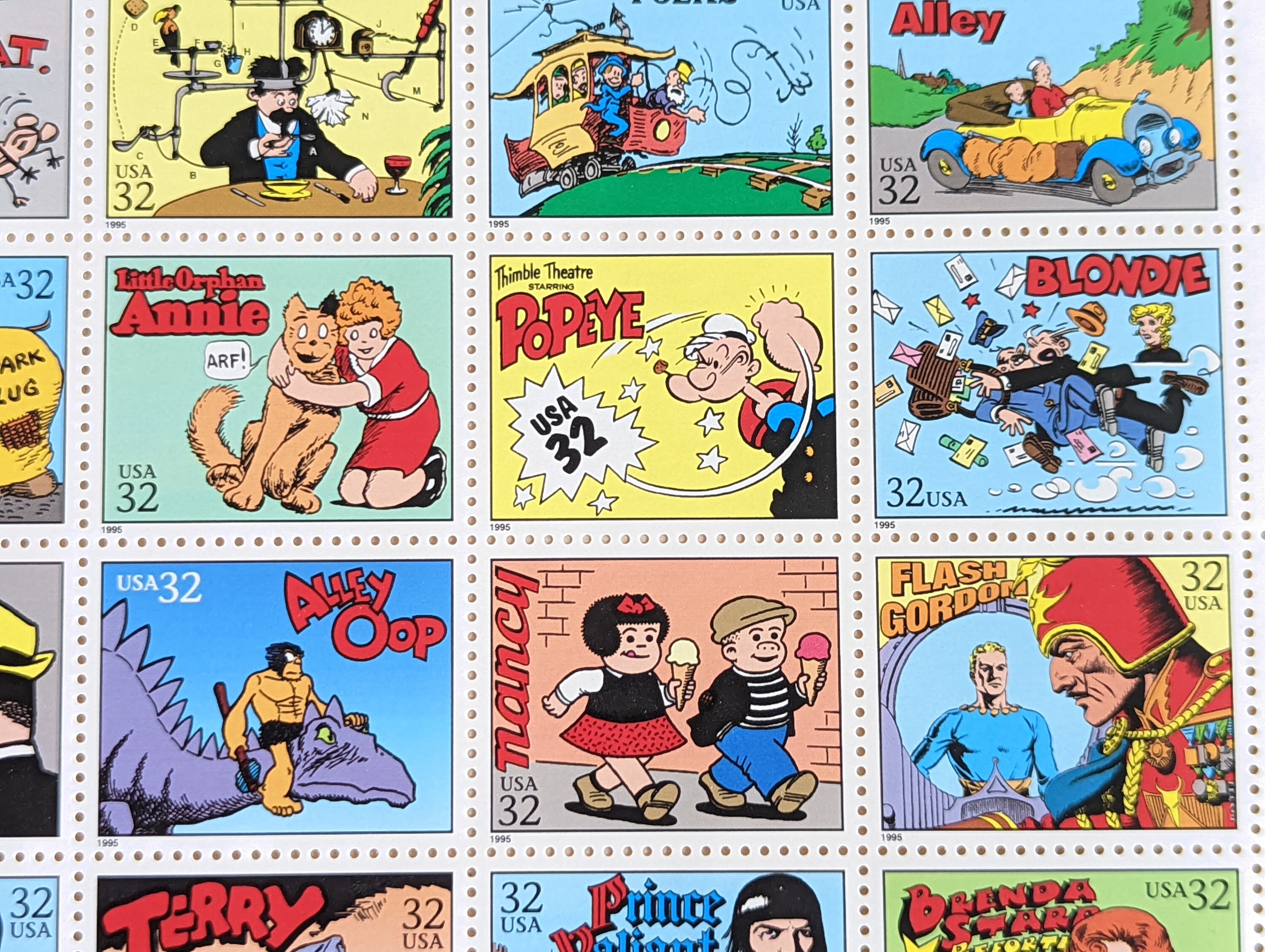 Comic Strip Classics Stamp Sheet of 20 Stamps 1995 32 Cent - Etsy Canada