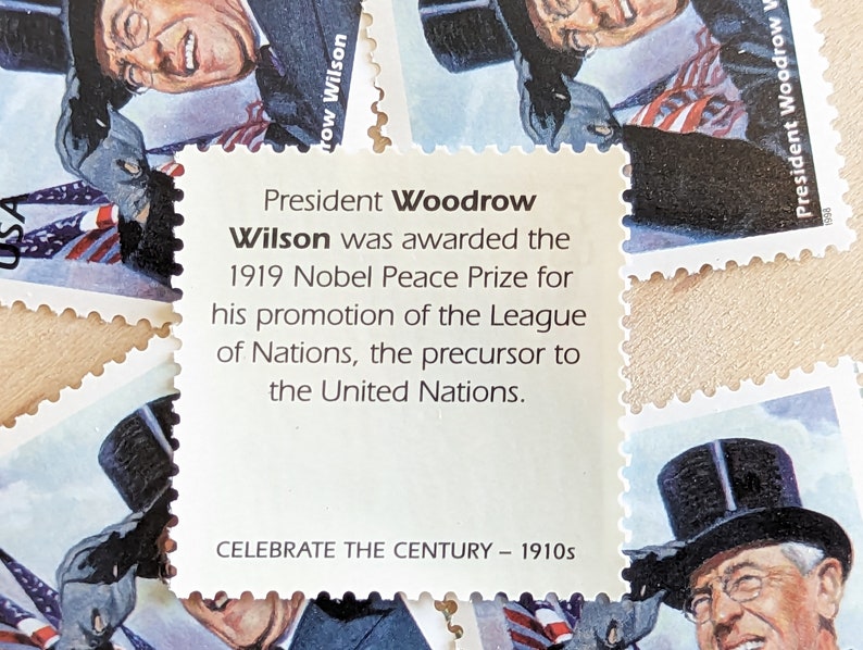 5 Woodrow Wilson, 32 Cent, 1998, 1910s Celebrate the Century, Unused ...
