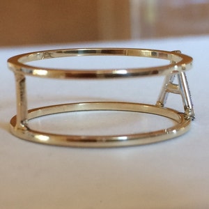 14k Diamond Initial Ring - 14k Solid Gold - Personalized Diamond ...