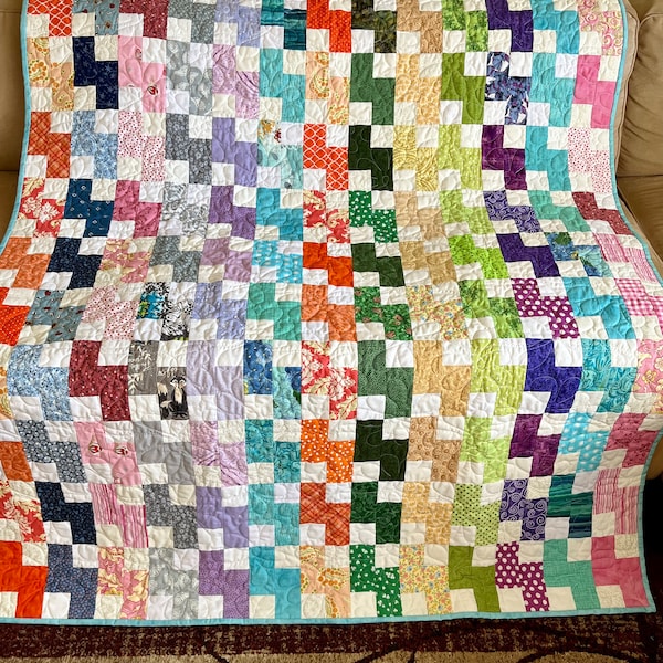 Modern Rustic Quilt - Etsy