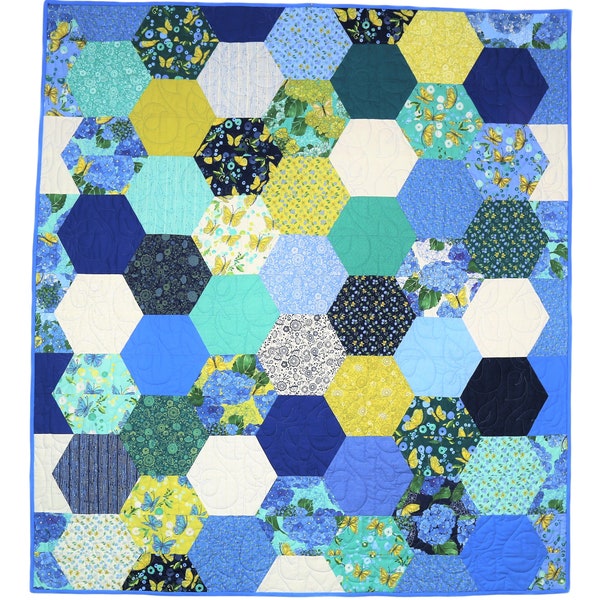Hexagon Quilt - Etsy