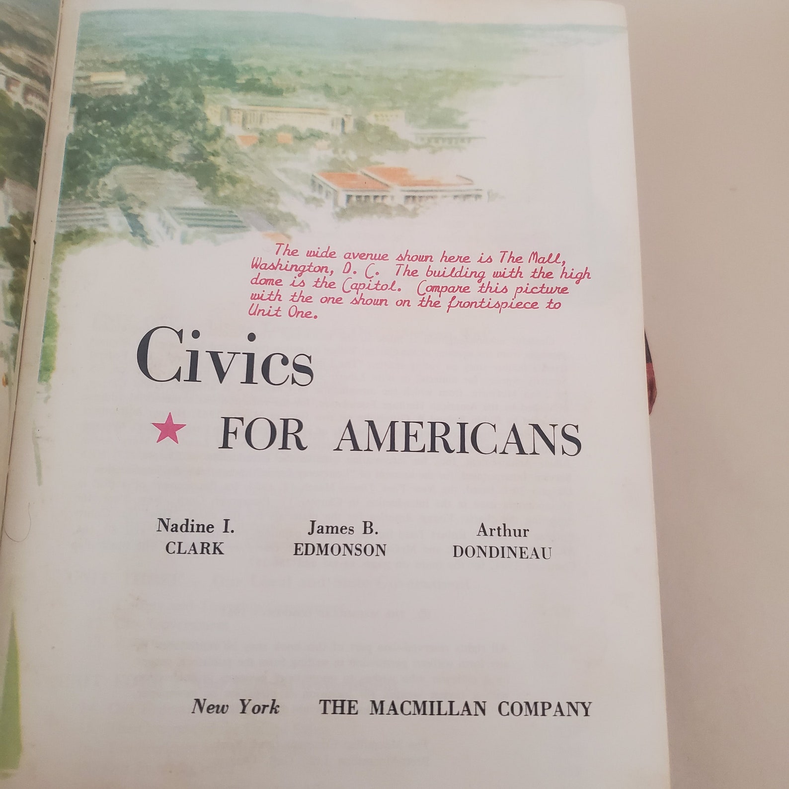 American Civics Vintage Textbook School Books Hardcover Stacked Books ...