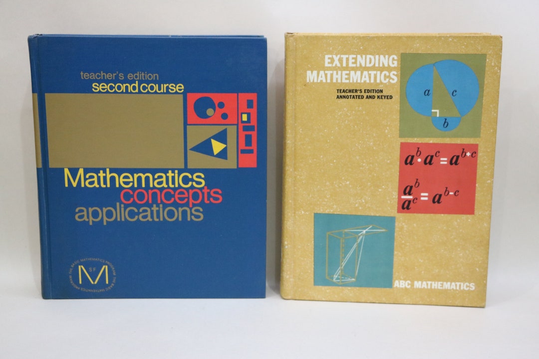 Math Textbook School Books Hardcover Mathematics Stacked Books ...