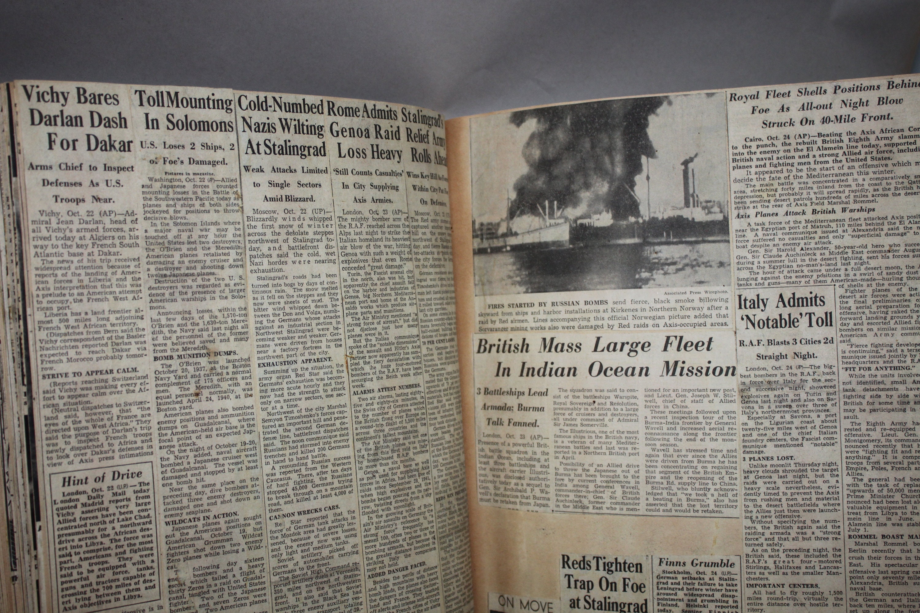 WWII Sept 1942 Nov 1943 Scrap Book Vintage Newspaper War Clippings - Etsy