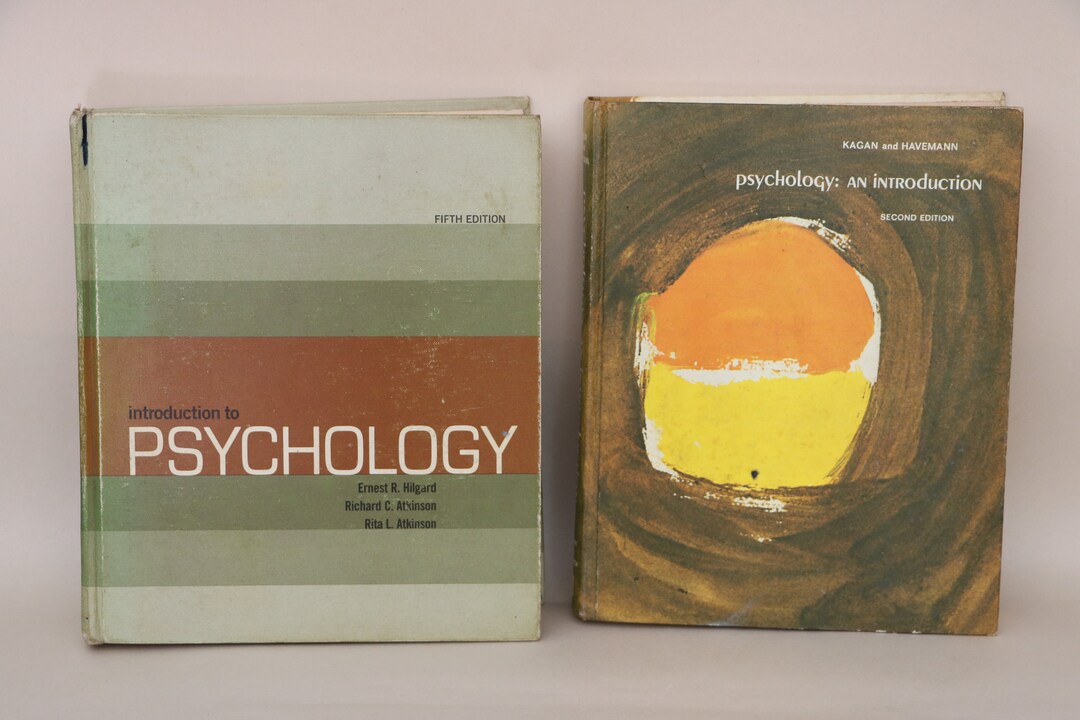 Vintage Introduction to Psychology Hardcover School Books Lot of 2 ...